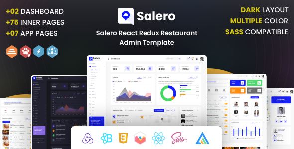 Salero : React Redux Restaurant Admin Template